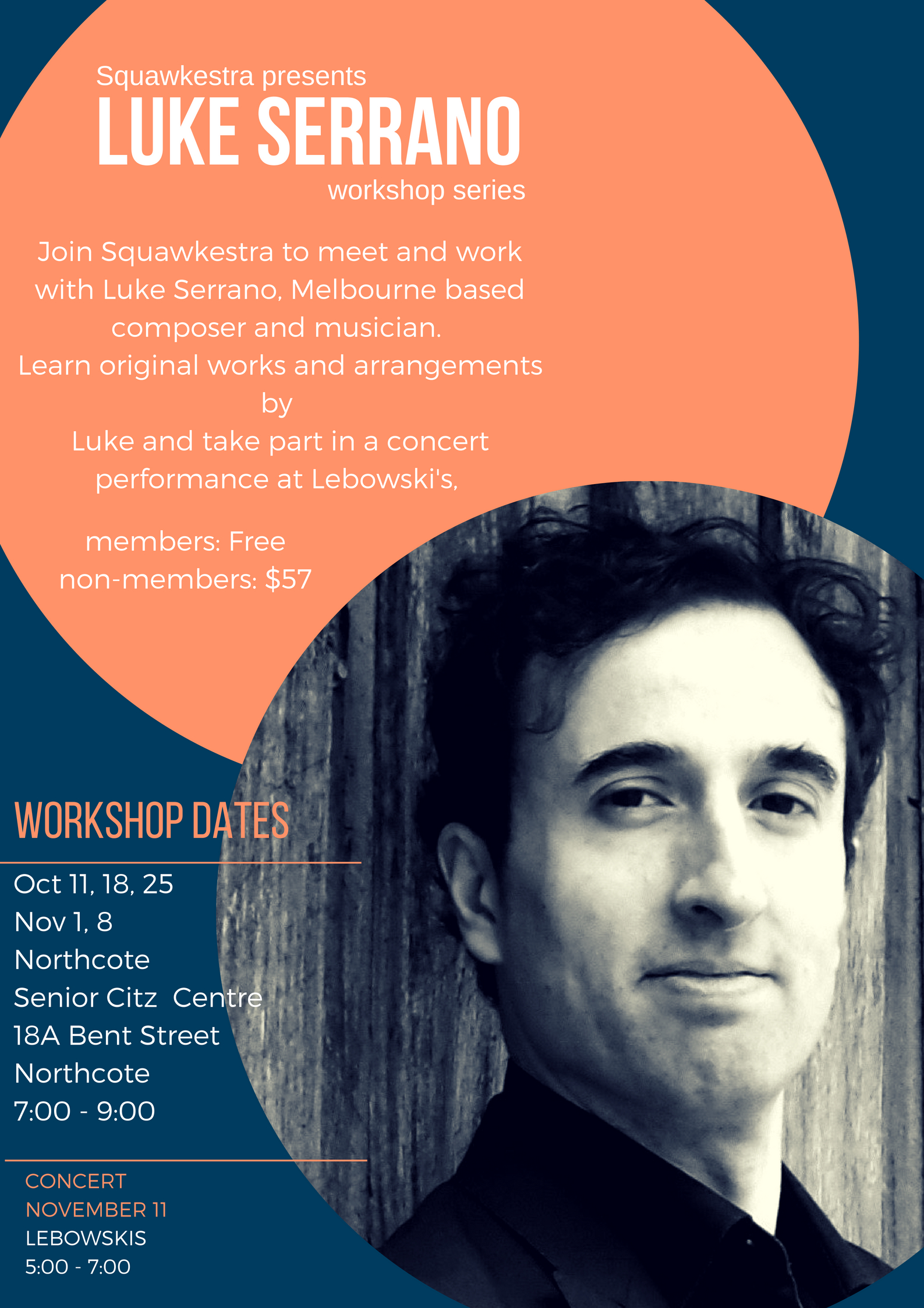 Announcing Luke Serrano Workshop Series | SQUAWKESTRA